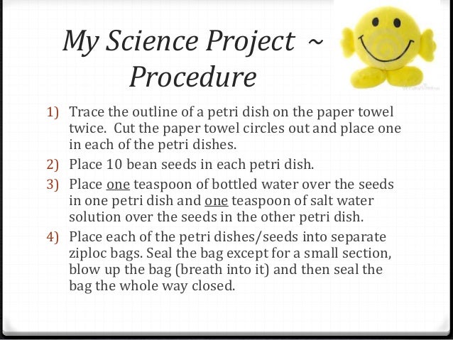 Science Fair Procedure Examples Science Fair Procedure Examples