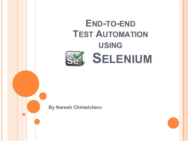 Automation Testing using Selenium Automation Testing using Selenium