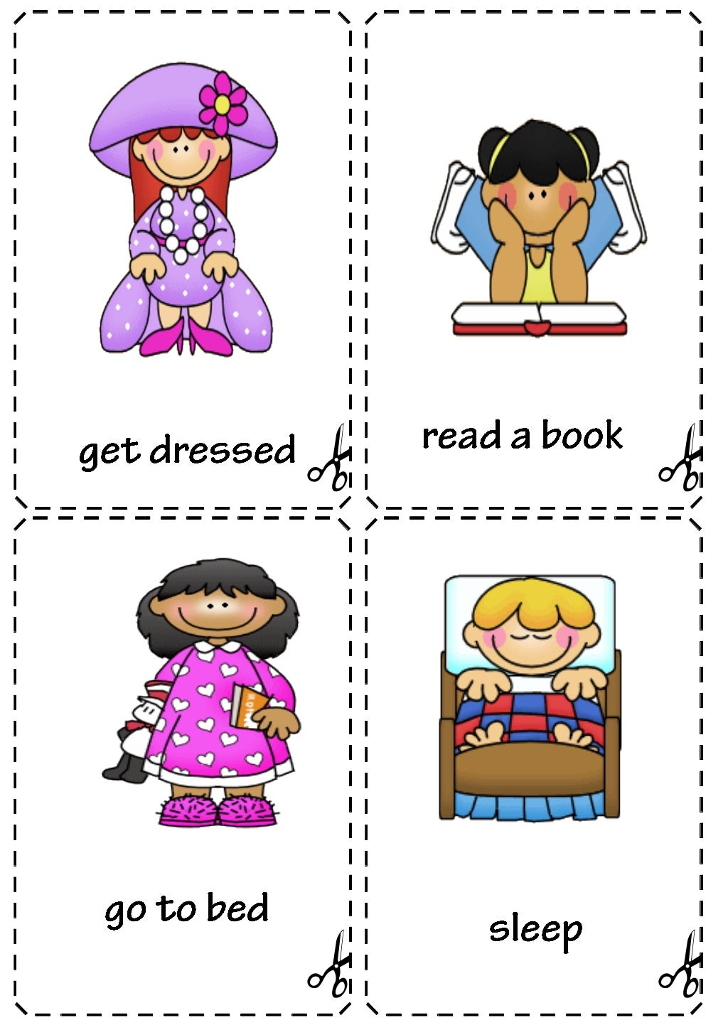 Daily Routine Flashcards daily-routine-flashcards
