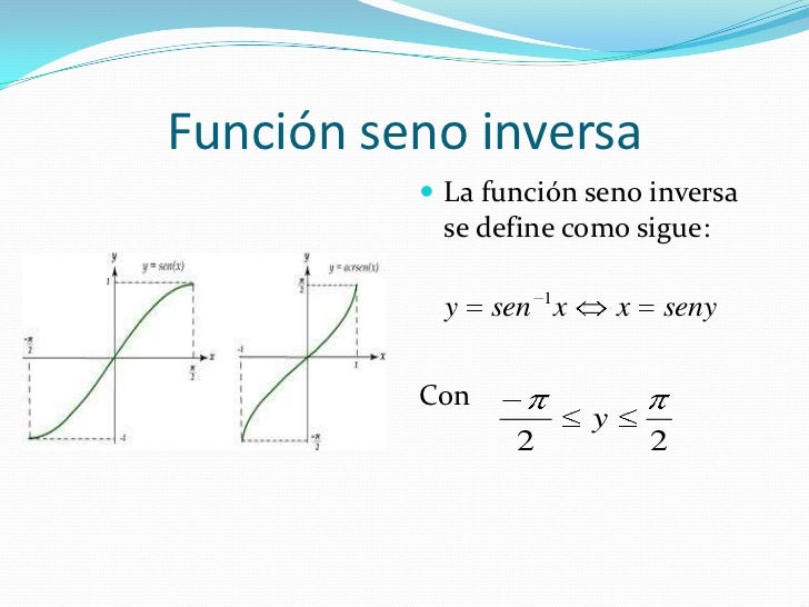 Seno Y Coseno Inverso