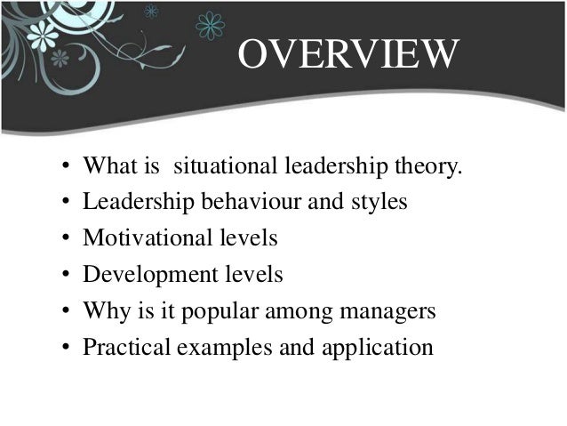 What Is Situational Leadership Theory - Design Talk