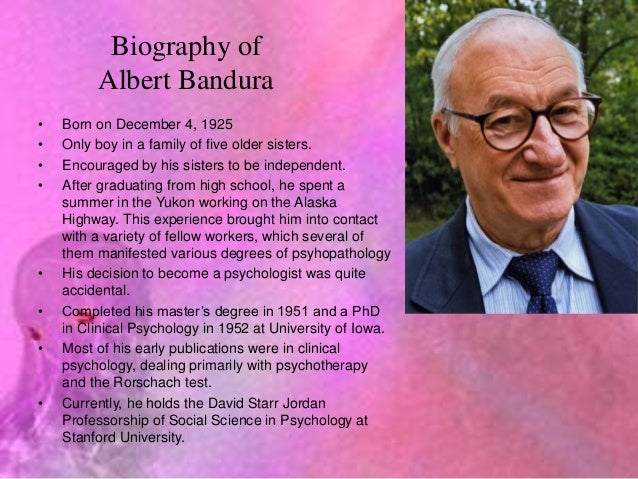 Who Was American Psychologist Albert Bandura And His