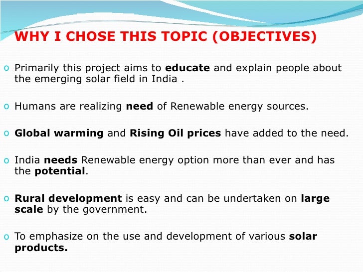 Solar Energy Objectives Of Solar Energy solar-energy-objectives-of-solar-energy
