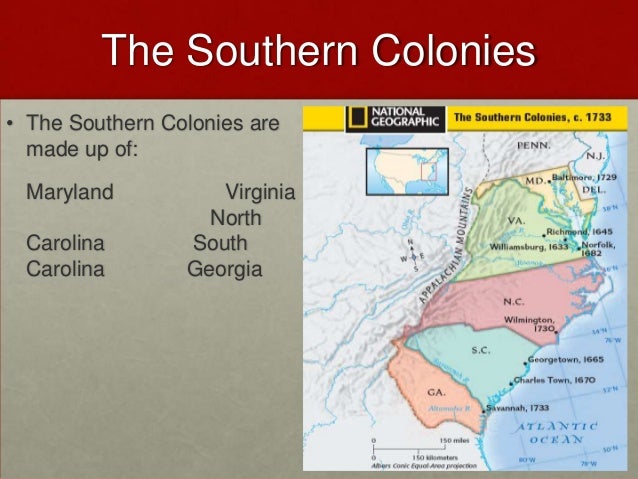 Southern colonies