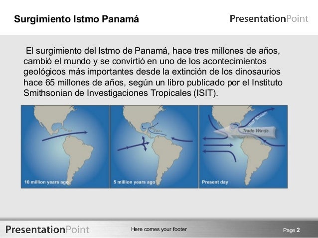 Surgimiento del istmo de panamà Surgimiento del istmo de panamà