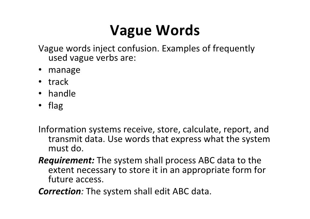 Vagueness Definition Vagueness Definition