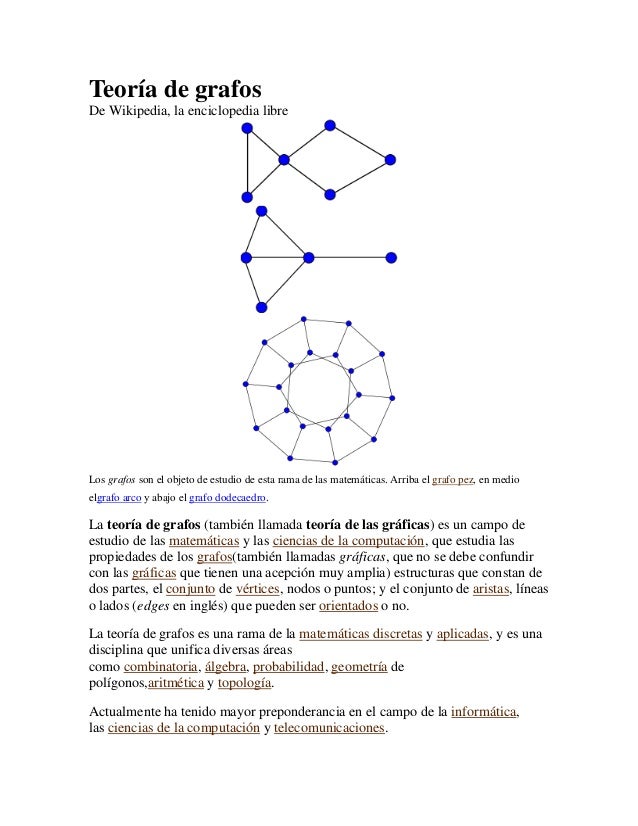 Teoría de grafos