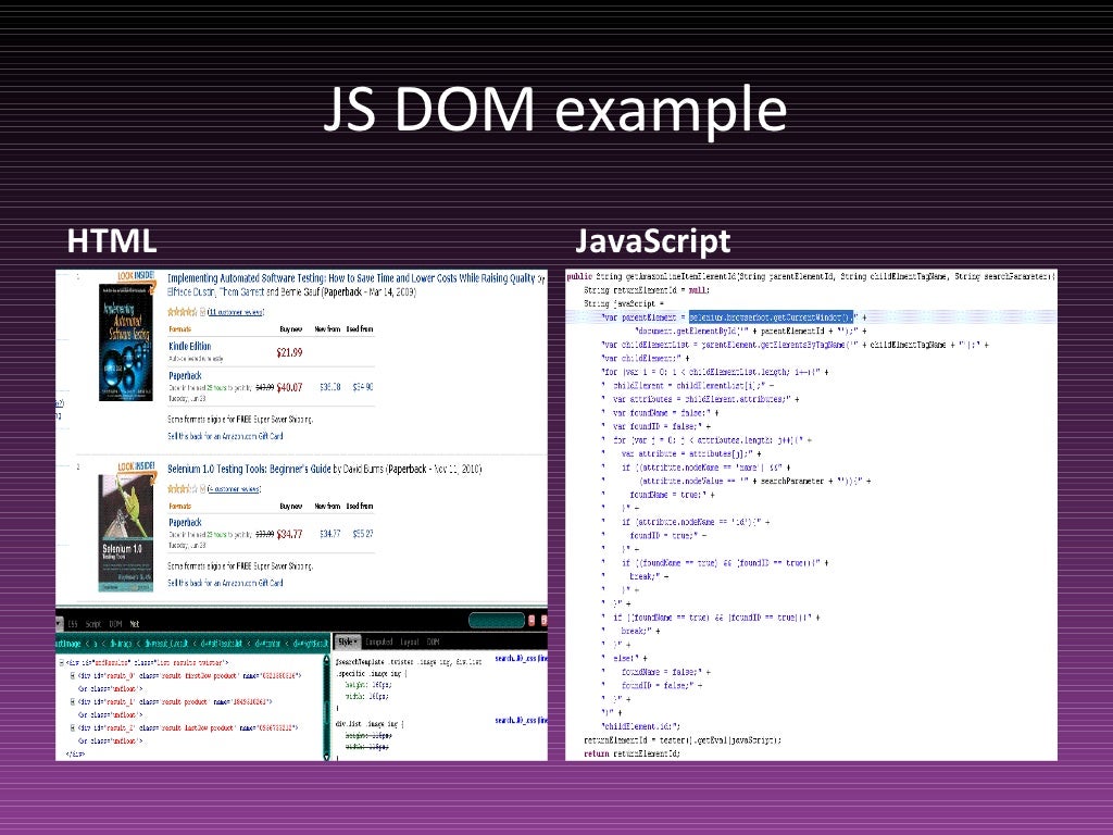 Js Dom Example Html Javascript
