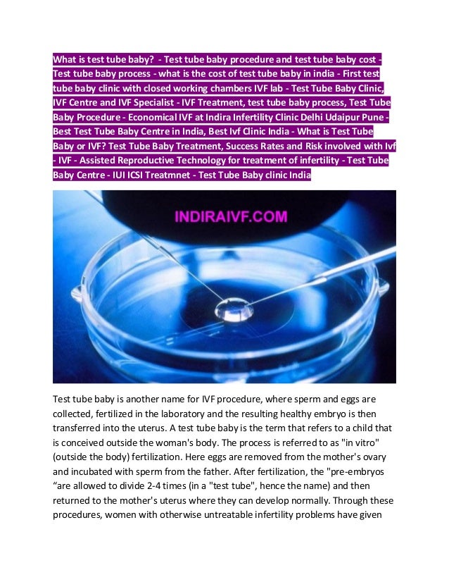 First Test Tube Baby Clinic With Closed Working Chambers IVF Lab First Test Tube Baby Clinic With Closed Working Chambers IVF Lab