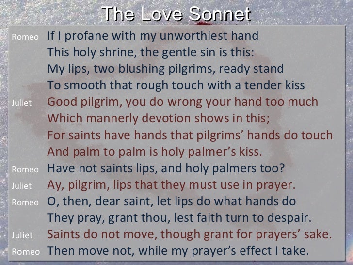 The love sonnet