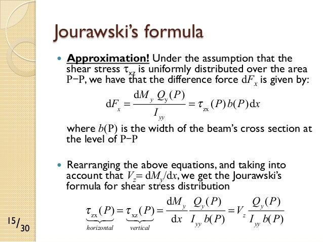 Structural Mechanics: Shear stress in Beams (1st-Year)