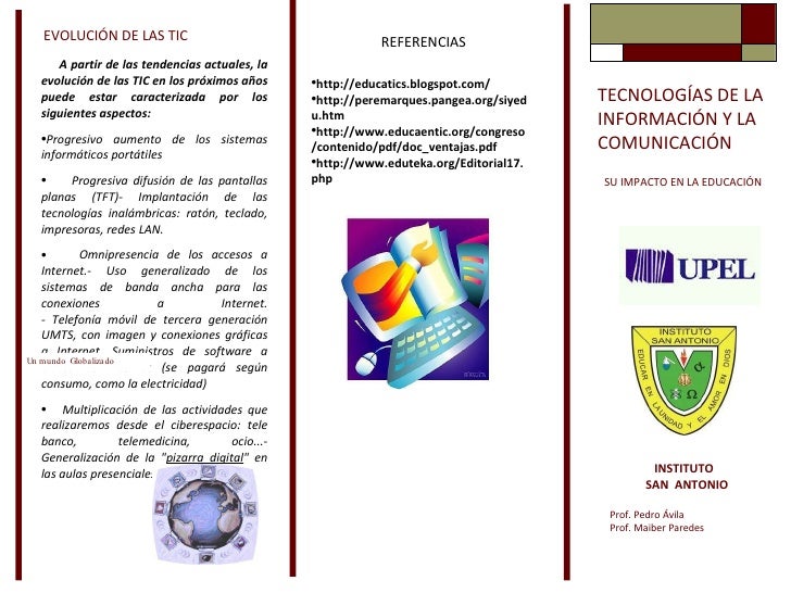 Tripticos hechos - Imagui