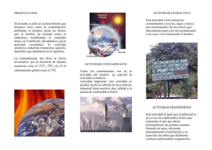 Triptico sobre la contaminacion del agua - Imagui Triptico sobre la contaminacion del agua - Imagui
