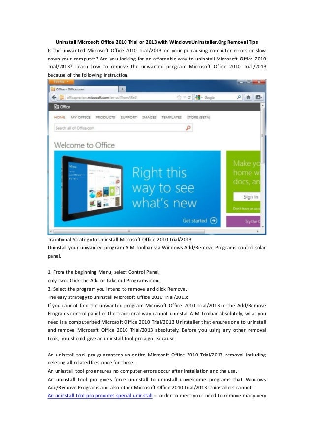 Office 2013 Uninstall Tool Fadtrends