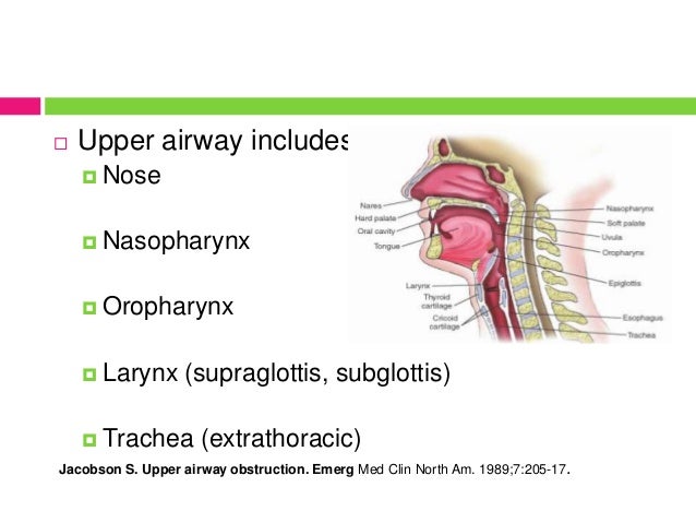 Upper airway obstruction