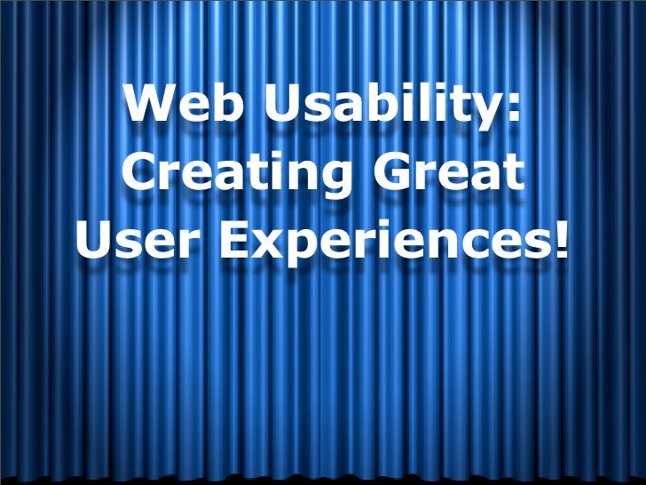 Web Usability