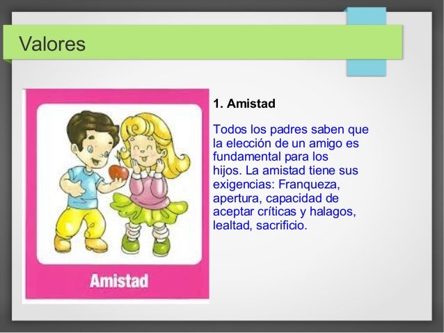 Amistad valor para niños - Imagui