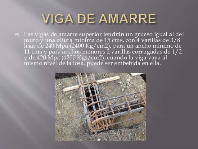 Vigas de amarre