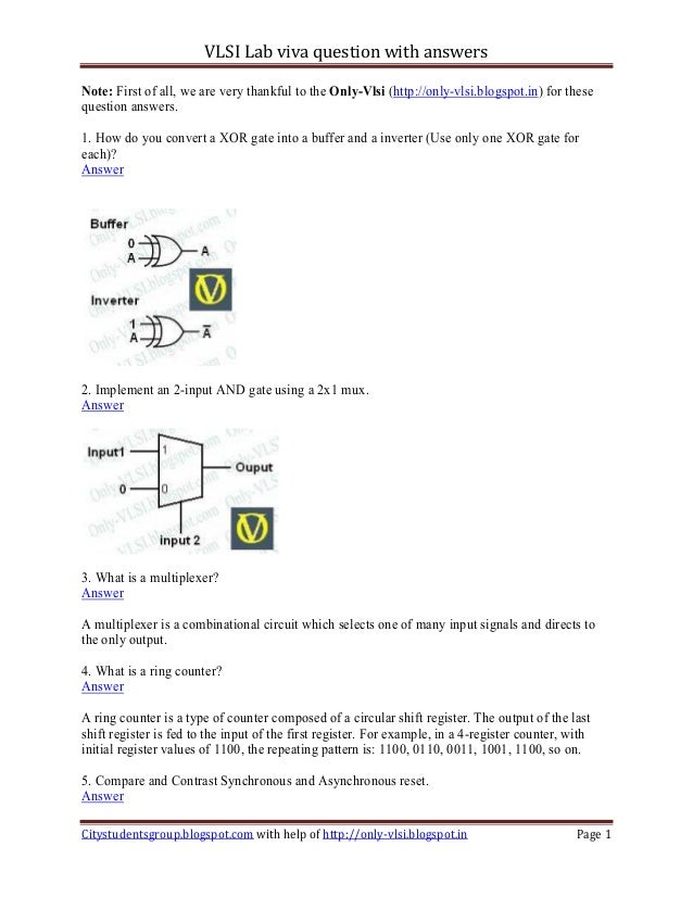 Vlsi Lab Viva Question With Answers Vlsi Lab Viva Question With Answers