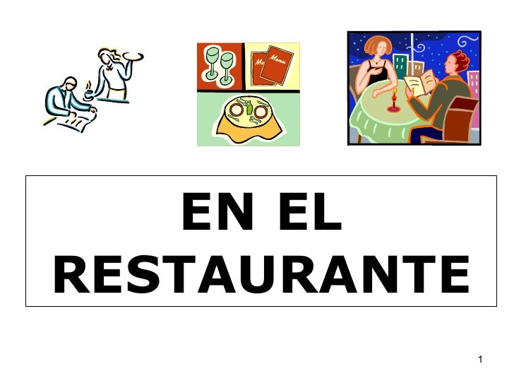 Vocabulario del Restaurante