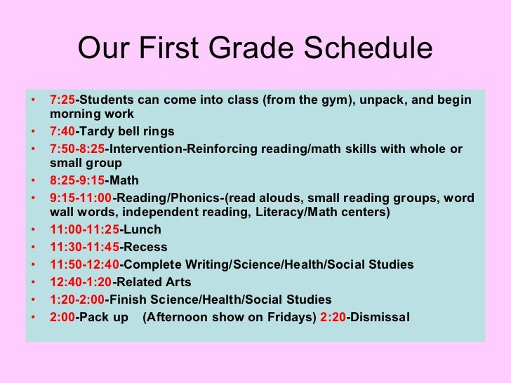 Welcome To First Grade Ppt