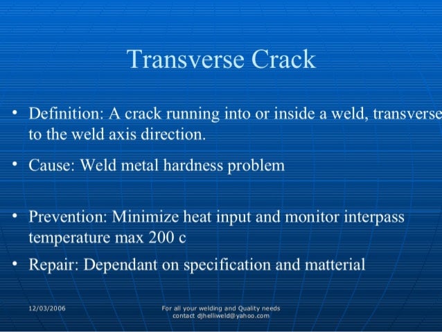 Underbead Cracking Definition