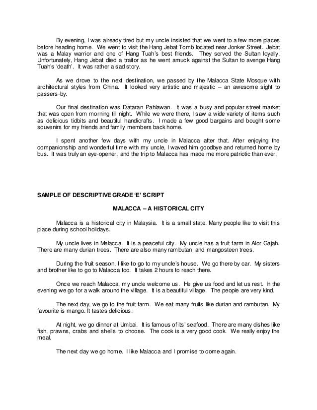  Example Of Descriptive Paragraph About Family Examples Of 