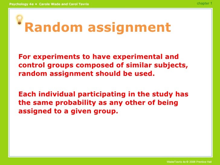 random-assignment-psychology