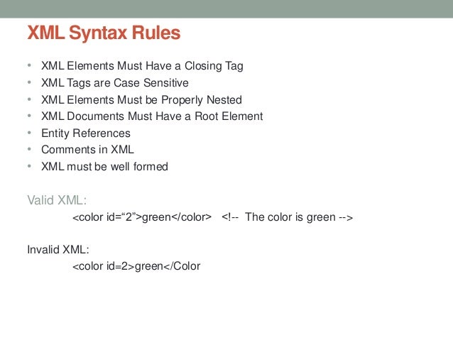 Xml Dtd And Xsd Overview