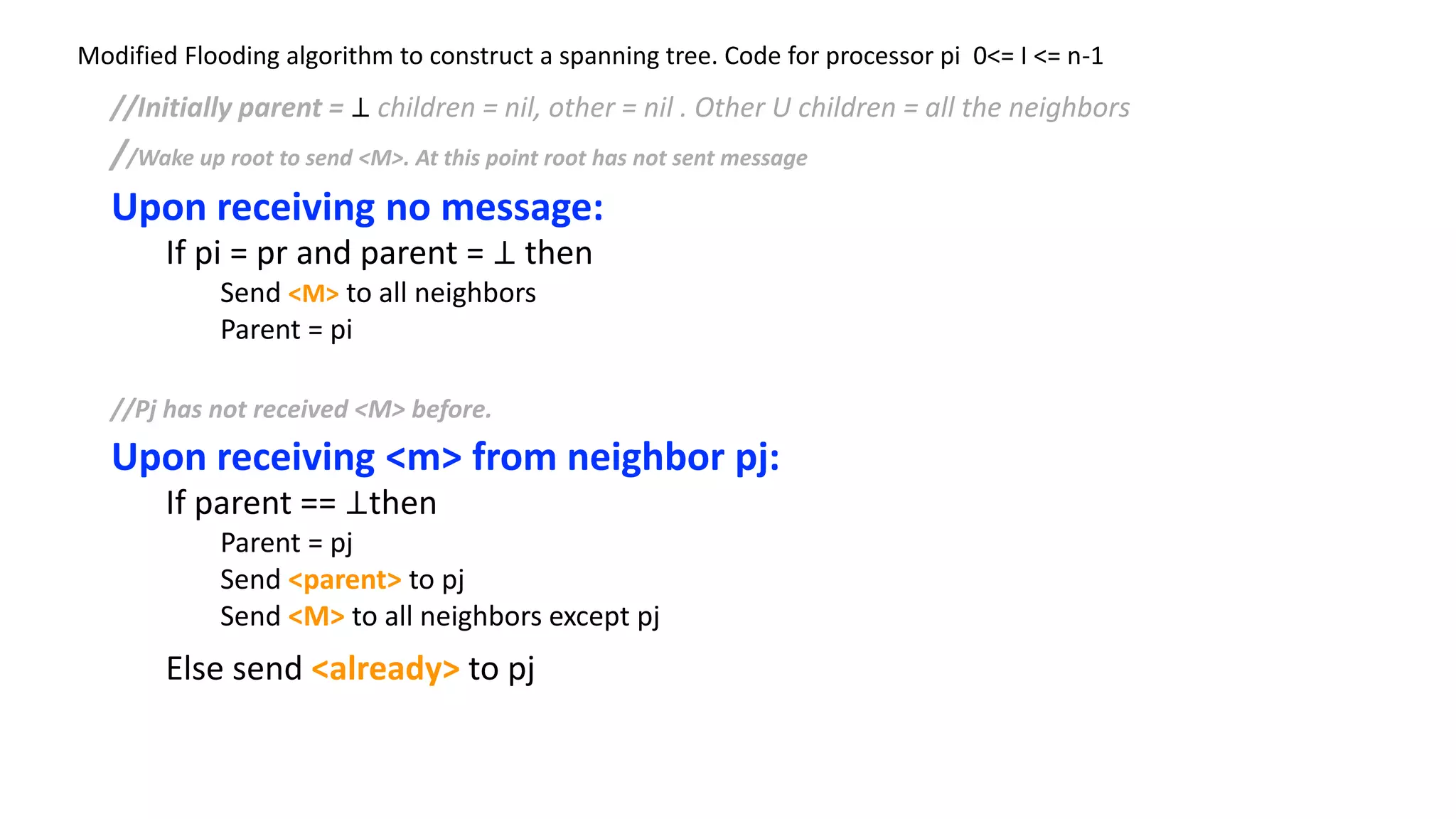 0 1-basic flooding algorithm | PPT