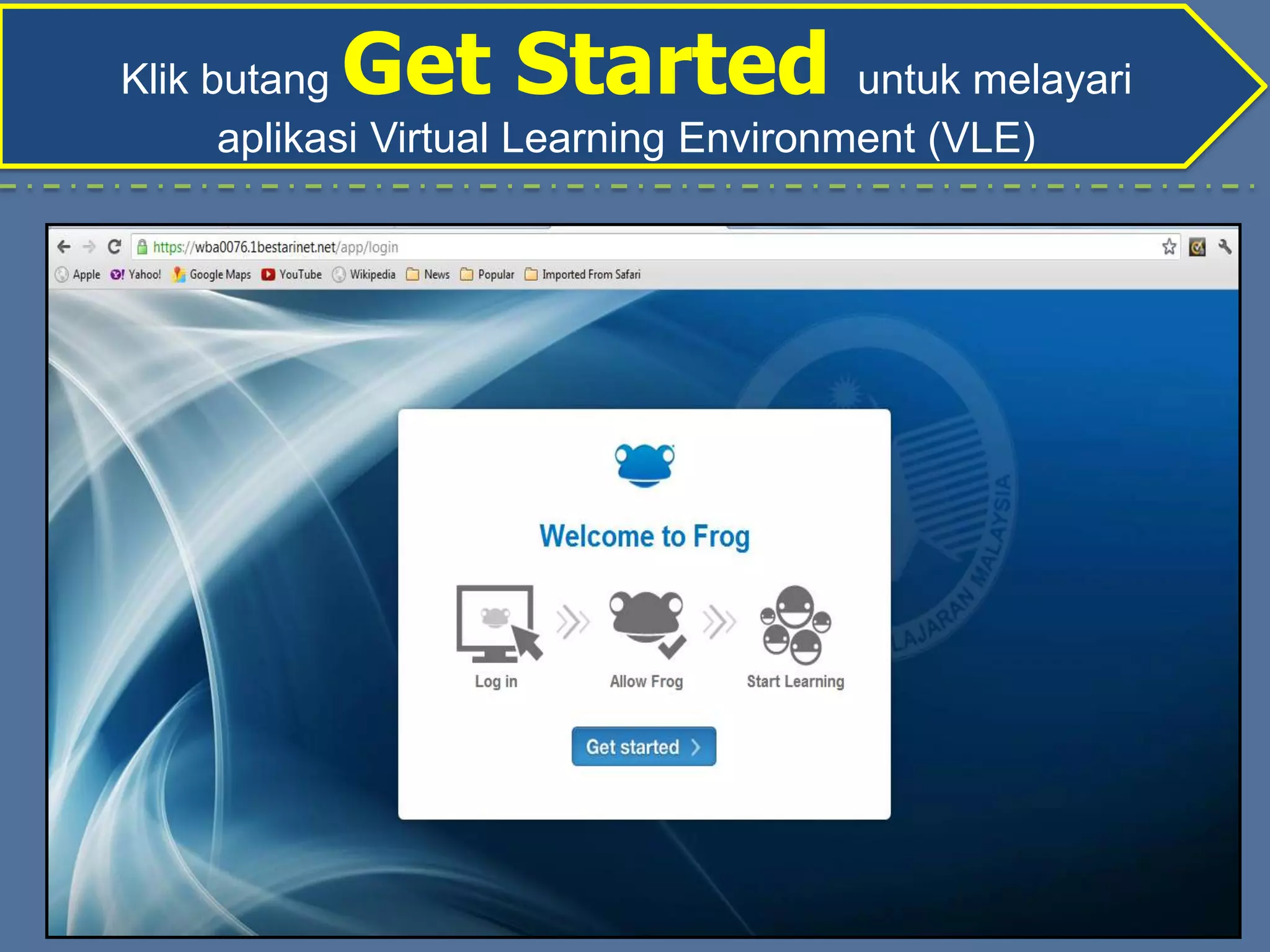 0.3 akses vle frog | PPT