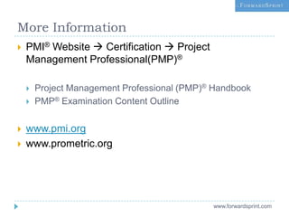 About PMP Examination | PPT