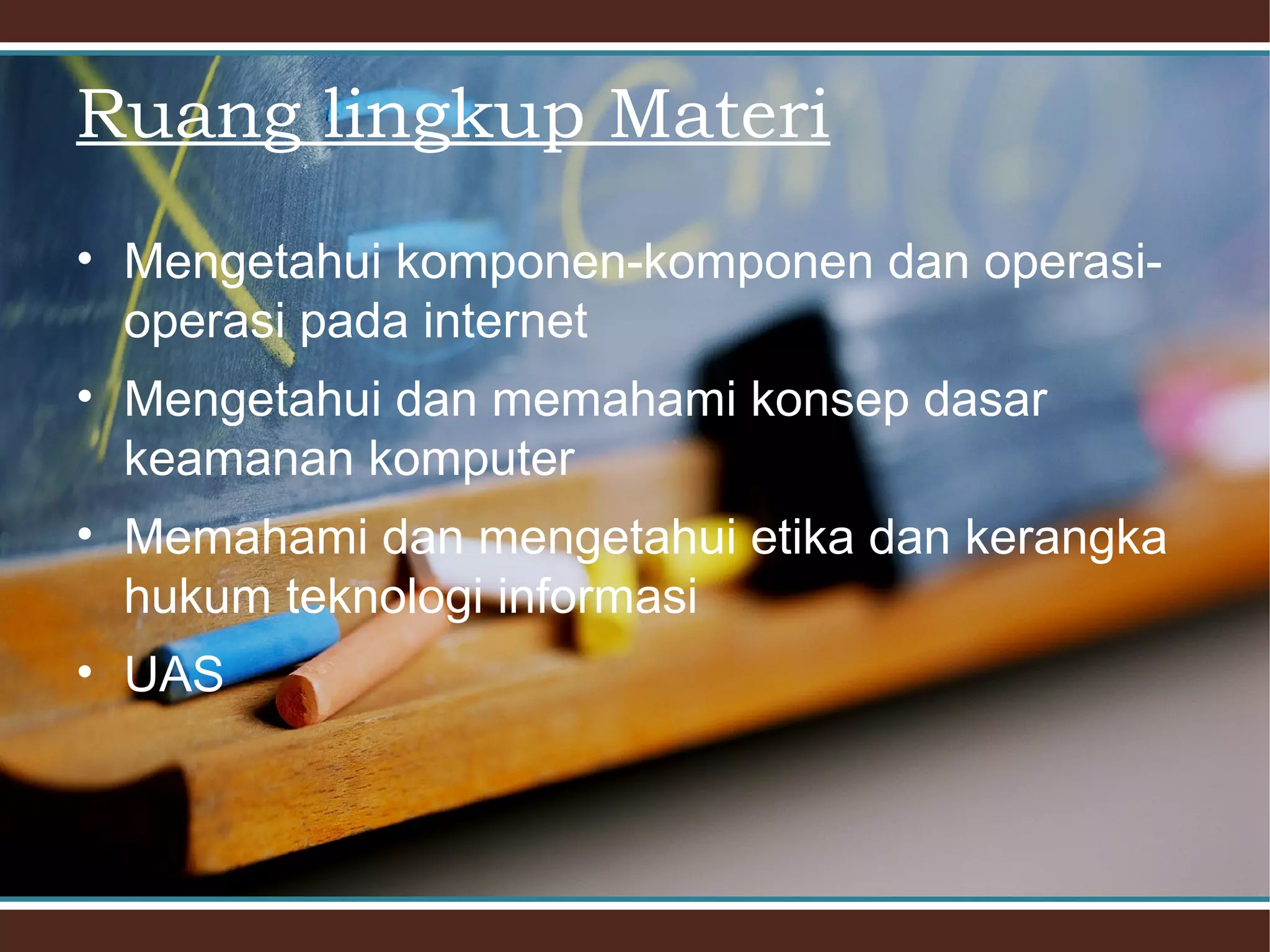 0.pengantar teknologi informasi | PPT