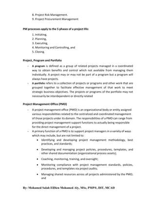 0. project management framework (fundamentals) | PDF