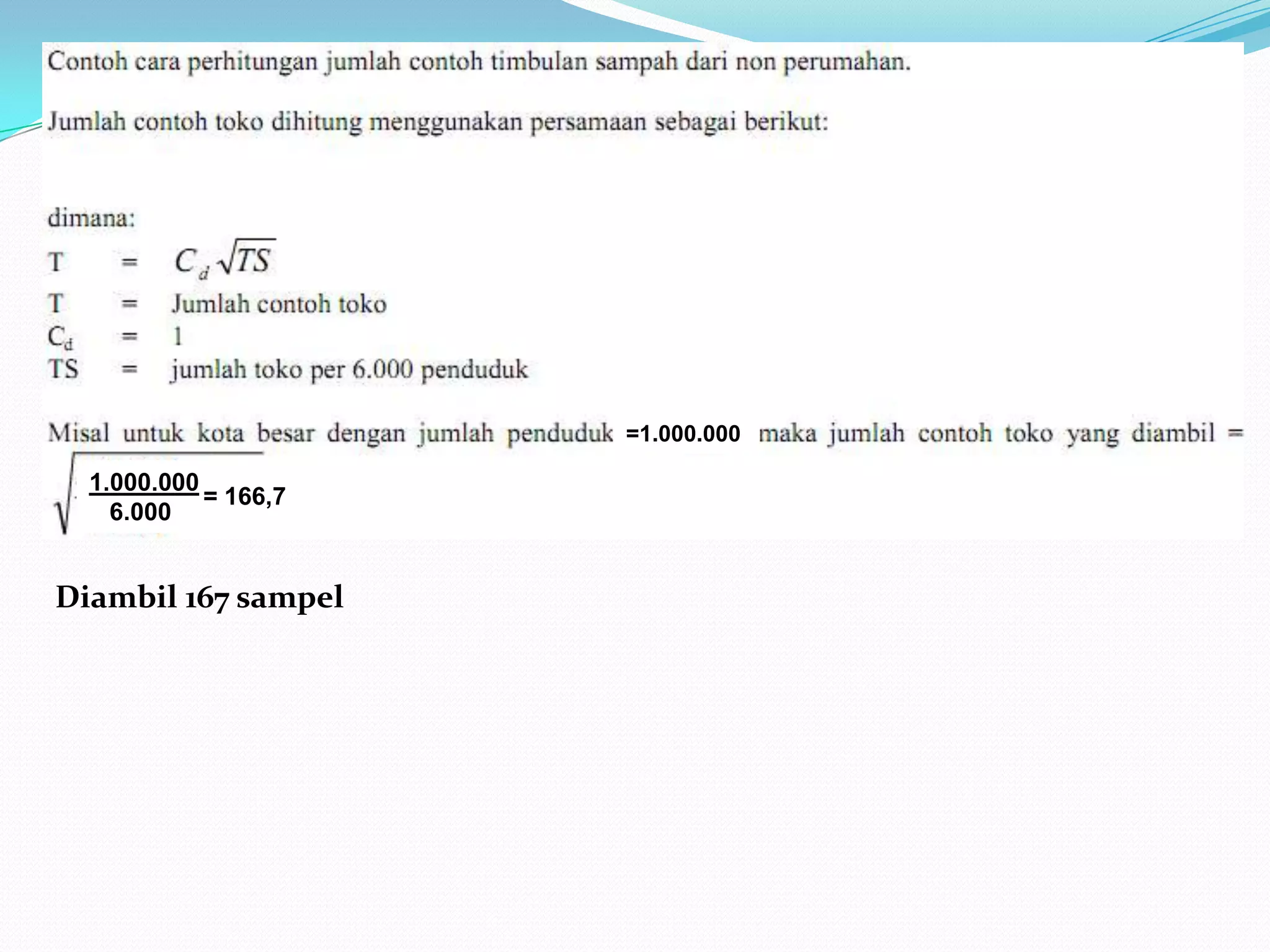 pengukuran timbulan sampah | PPTX
