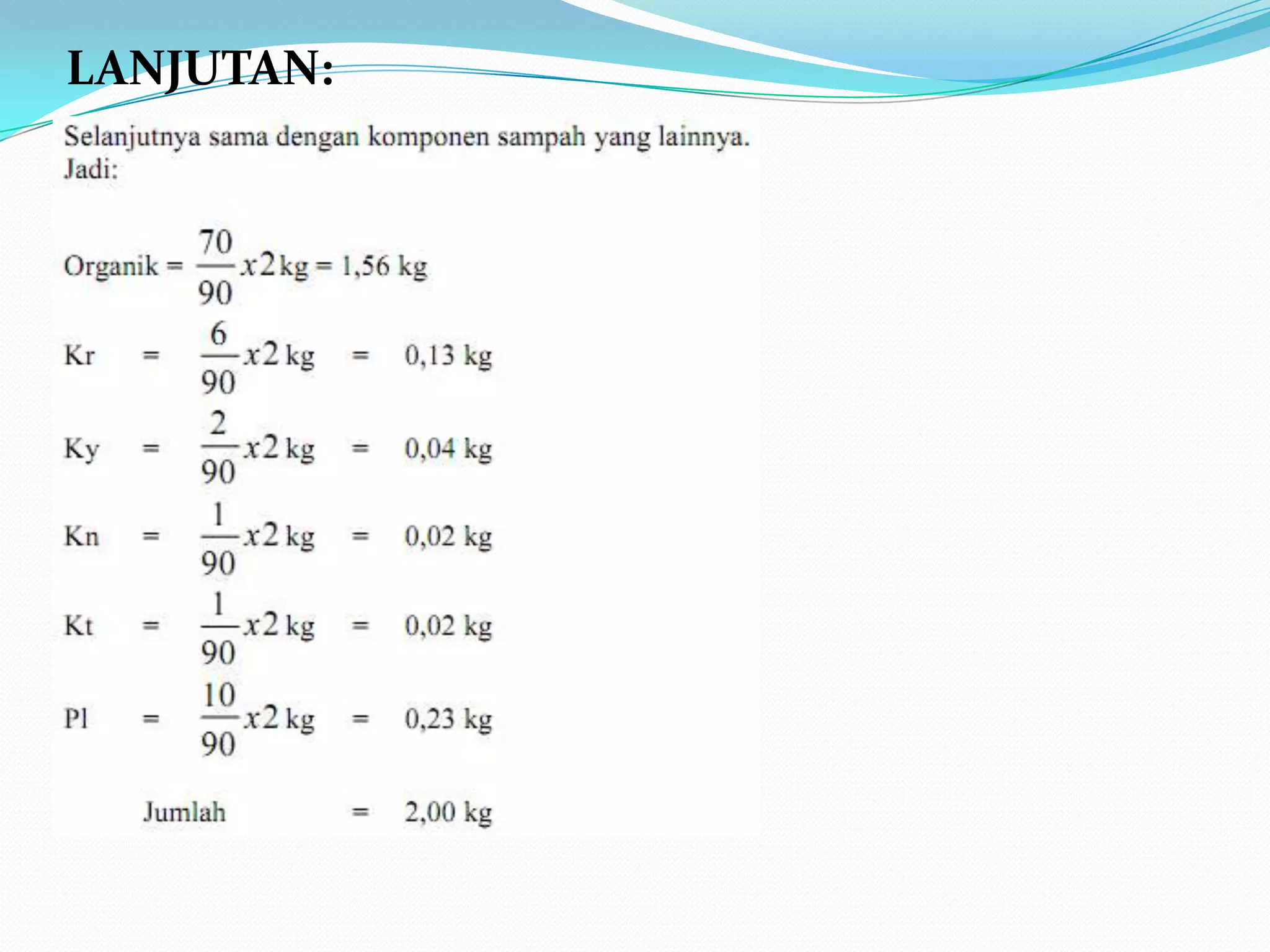 pengukuran timbulan sampah | PPTX