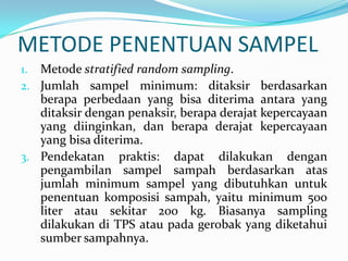 pengukuran timbulan sampah | PPTX