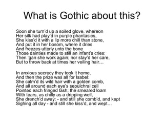 Some features of the Gothic as a genre | PPTX | Fiction | Books and ...