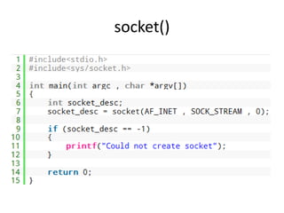 Socket programming | PPTX