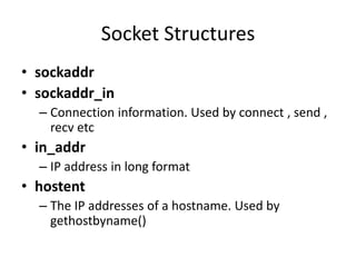 Socket programming | PPTX