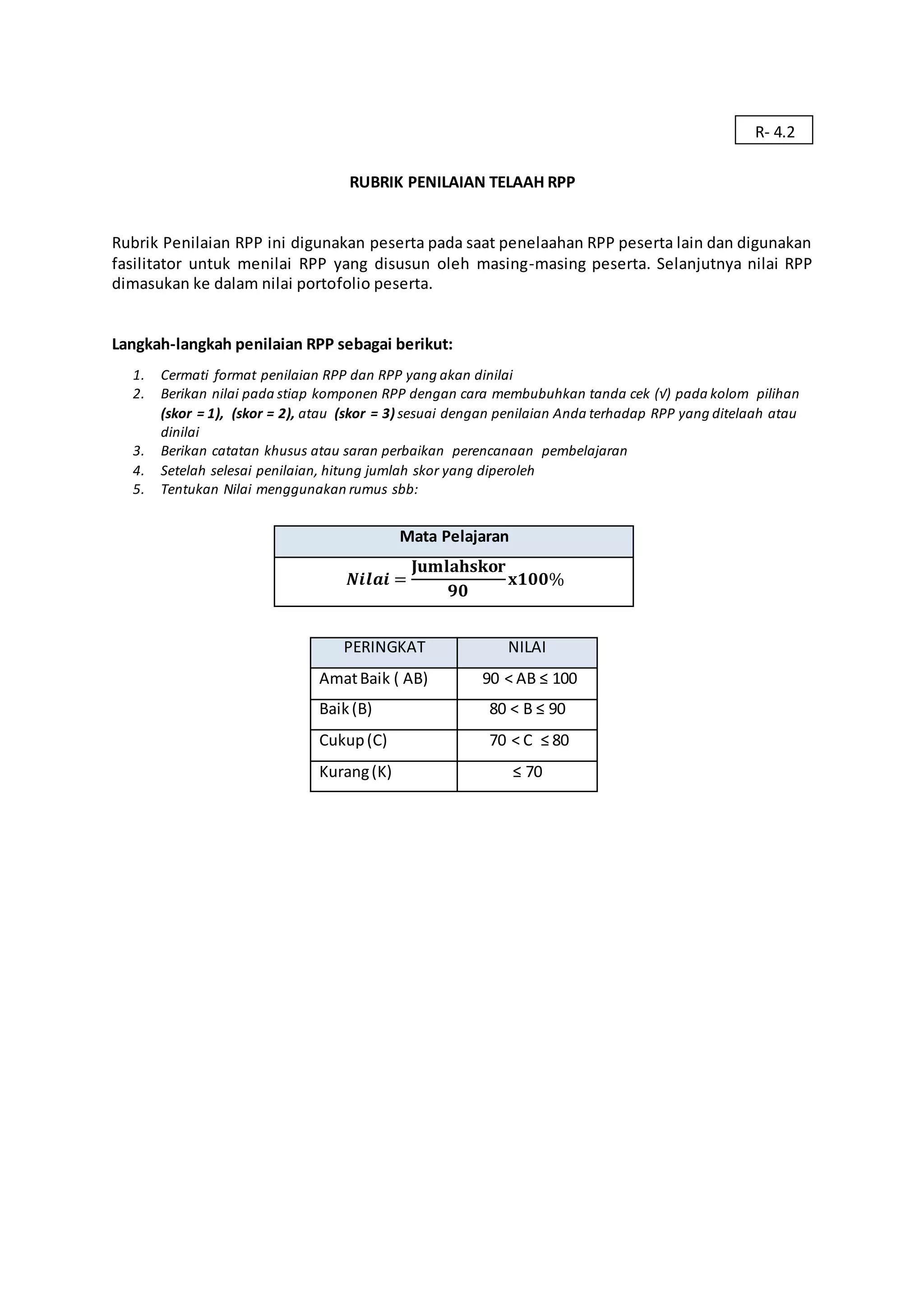 0. telaah rpp | DOCX