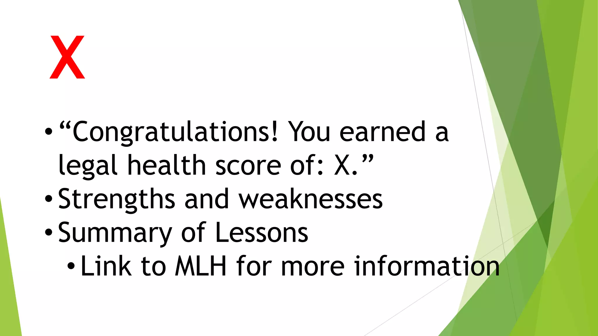 Legal Health Check Up | PPT