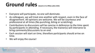 0. Integrated Catchment Management Course - Ground rules & introduction ...