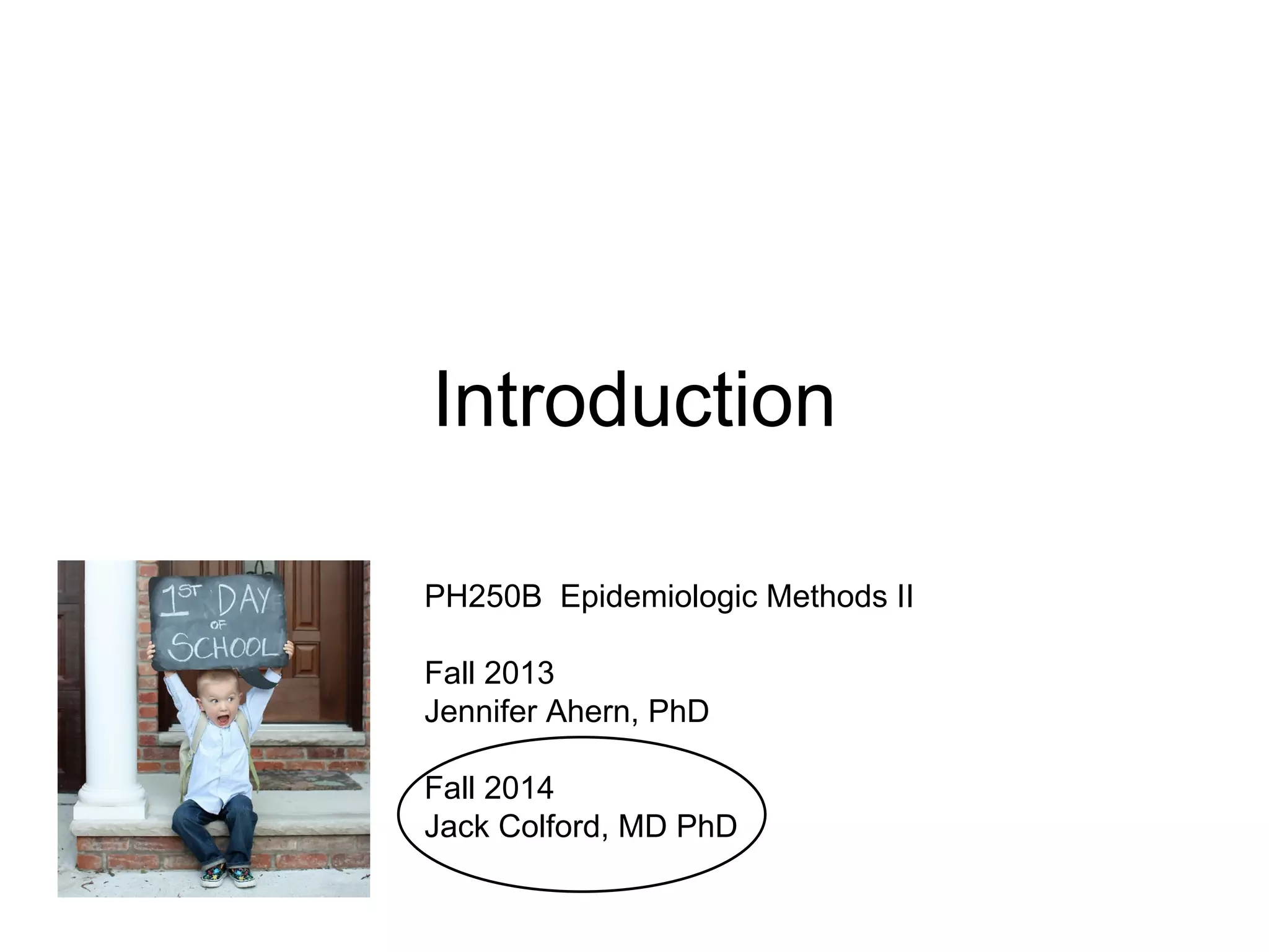 0. introduction to epidemiology | PDF