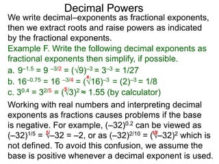 0. exponents y | PPT