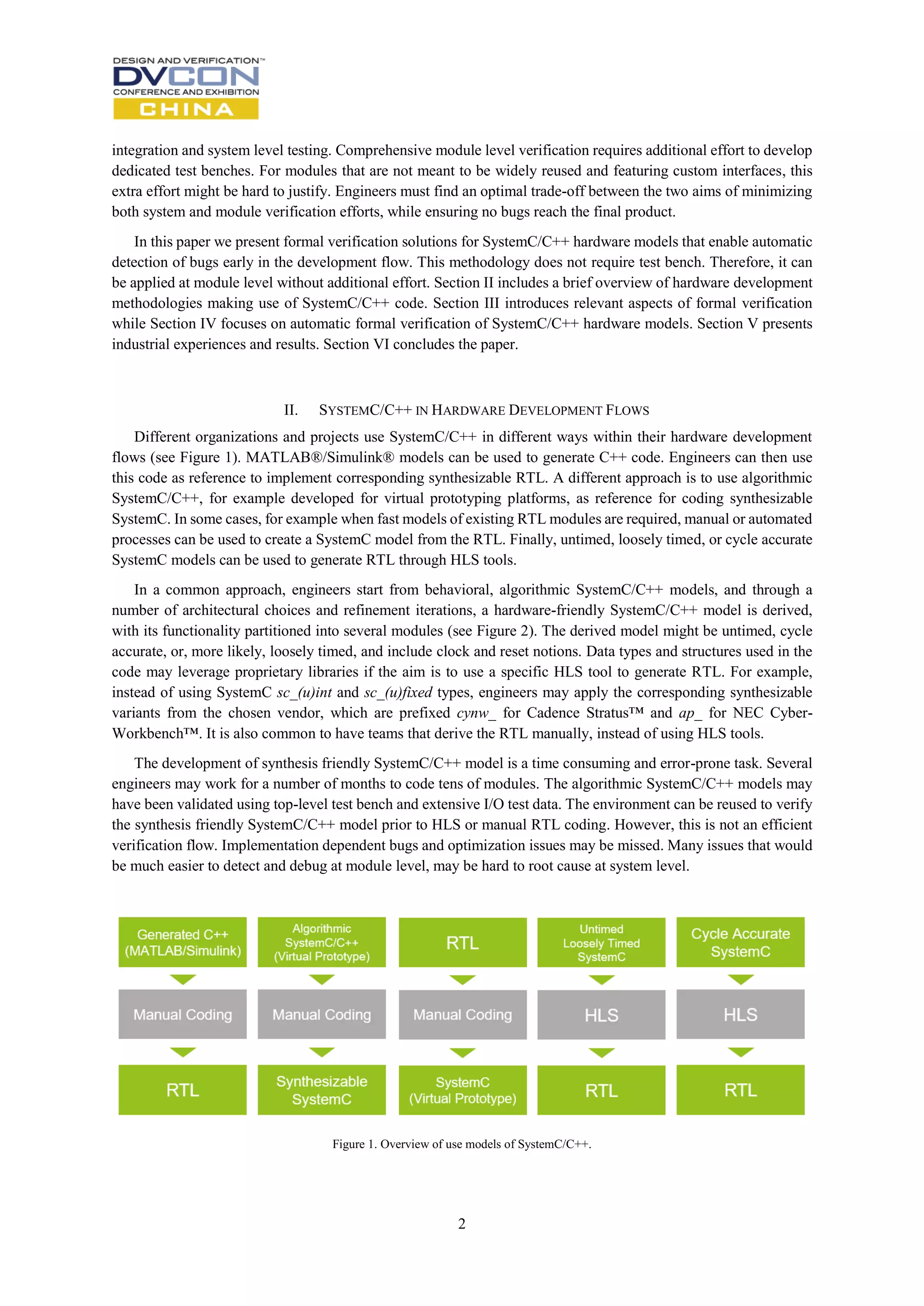 Automated Formal Verification of SystemC/C++ High-Level Synthesis Models | PDF
