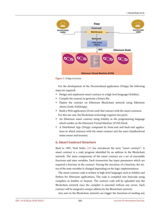 Diseño del Smart Contract Blockchain: ejemplo para Real Estate | PDF