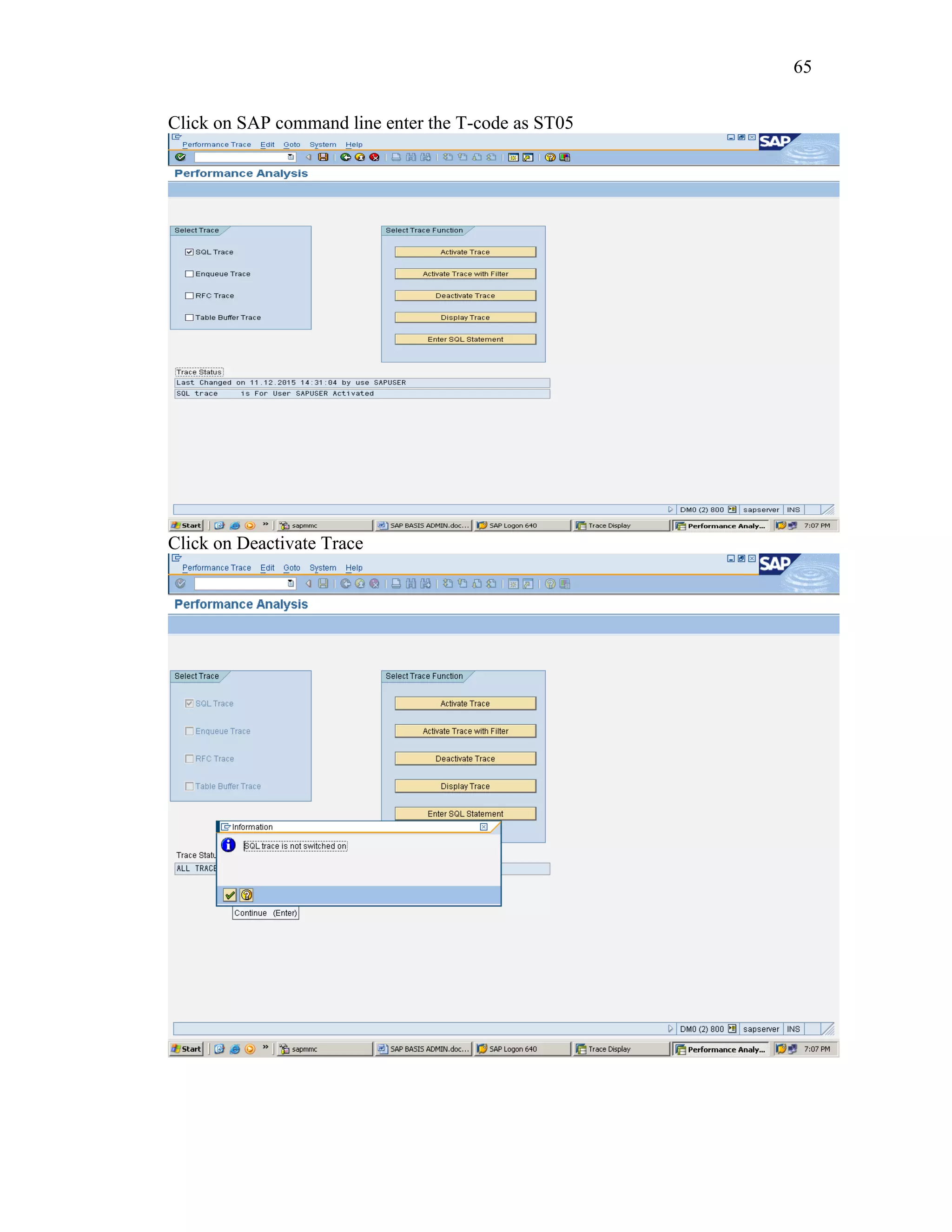 sap basis transaction codes | PDF