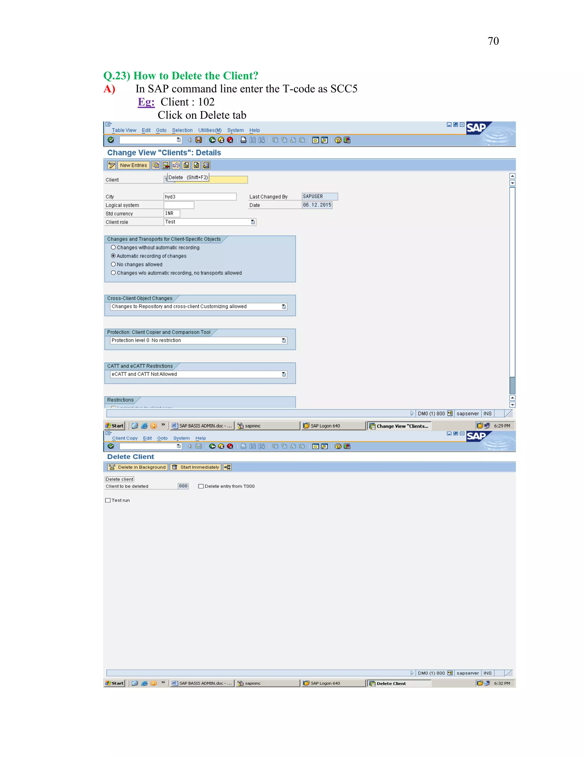 sap basis transaction codes | PDF