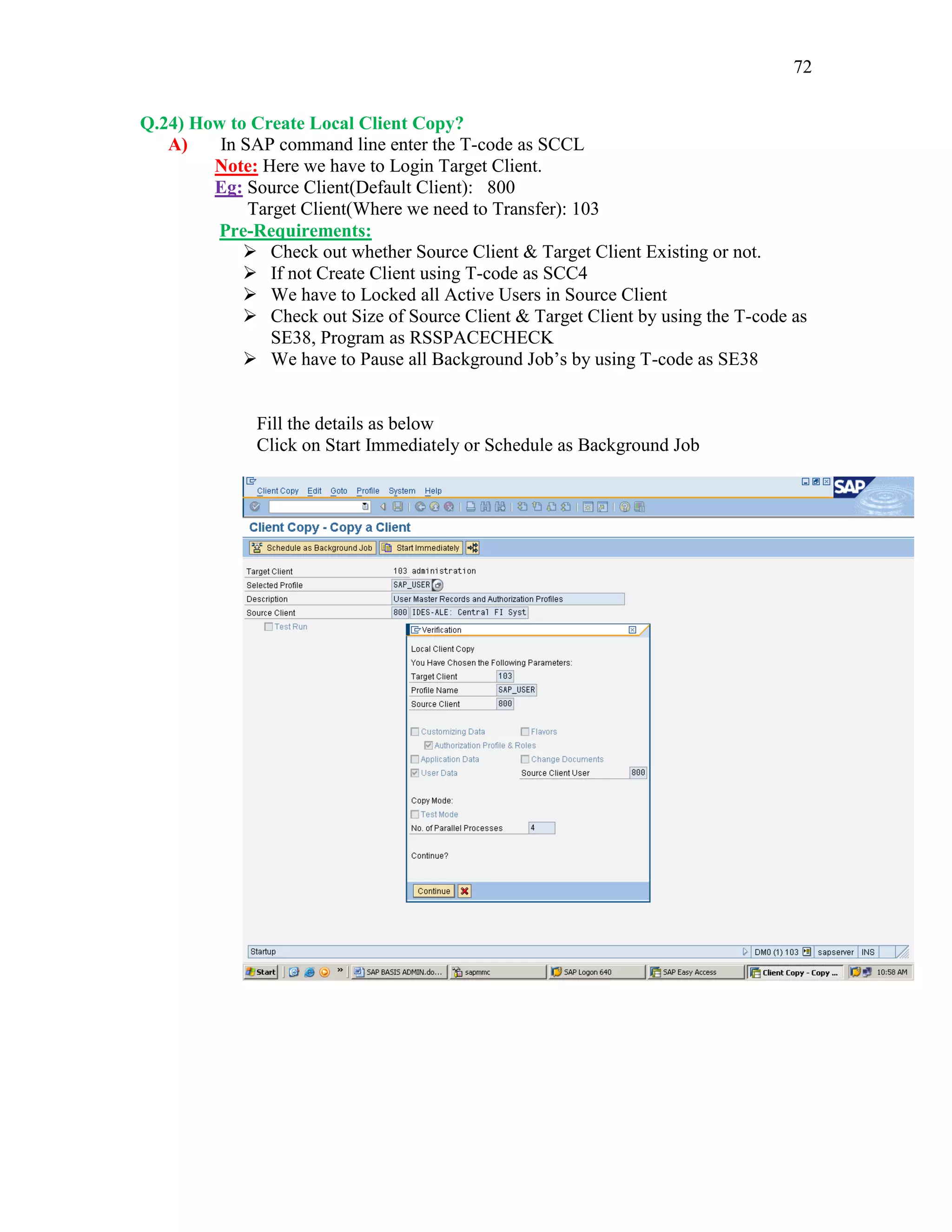sap basis transaction codes | PDF